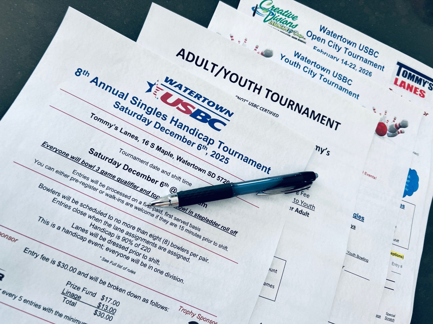 Tournament Forms Updated – Watertown USBC